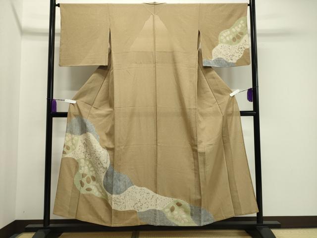 平和屋着物＊夏物　訪問着　絽　辻が花　金彩　正絹　逸品　CAAW9867gh