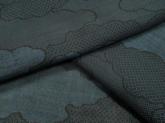 平和屋着物＊夏物　本場大島紬　夏大島　雲重ね文　正絹　逸品　CAAW9905gh