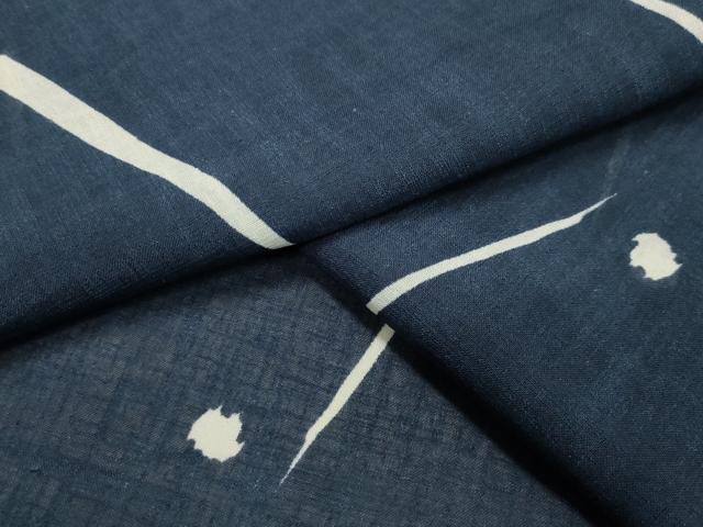 平和屋着物＊夏物　小紋　紗　吉祥文　洗える着物　CAAW9916gh