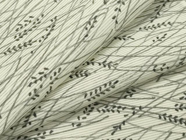 平和屋着物＊夏物　小紋　絽　草木文　洗える着物　CAAW9920gh