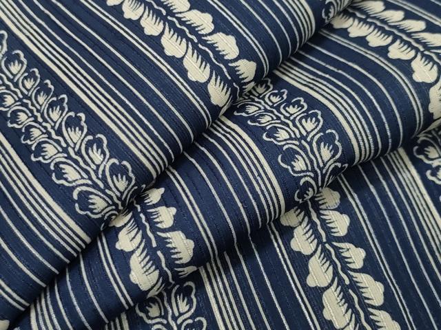 平和屋着物＊夏物　縦絽紬　草木間道　正絹　逸品　CAAW9934gh