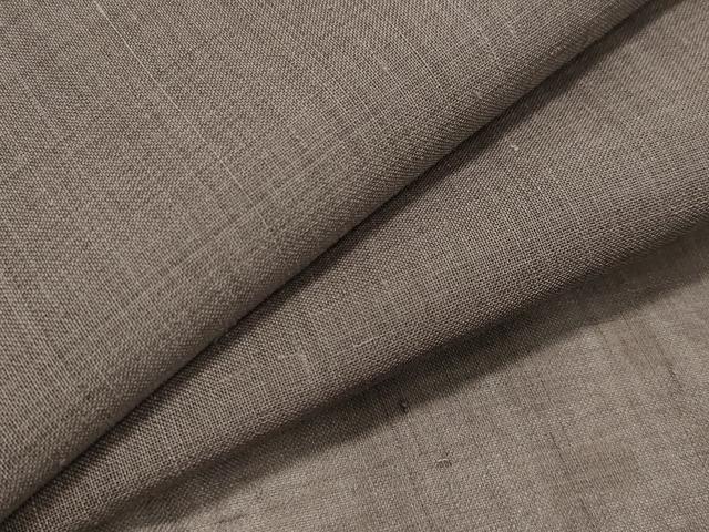 平和屋着物＊夏物　紗紬　樺茶色　正絹　逸品　CAAW9935gh
