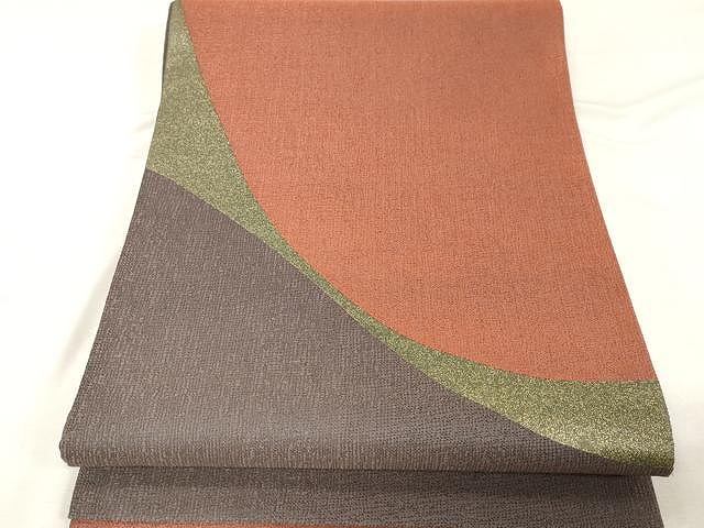 平和屋着物●井筒工藝　太鼓柄袋帯　吉祥文　正絹　逸品　未使用　CAAX0512yk