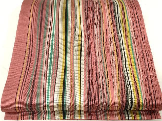 平和屋着物●全通柄袋帯　間道　正絹　逸品　CAAX0556yk