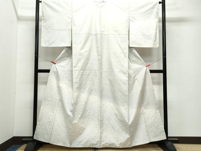 平和屋着物●訪問着　紬地　草木文　正絹　逸品　CAAX0808vf