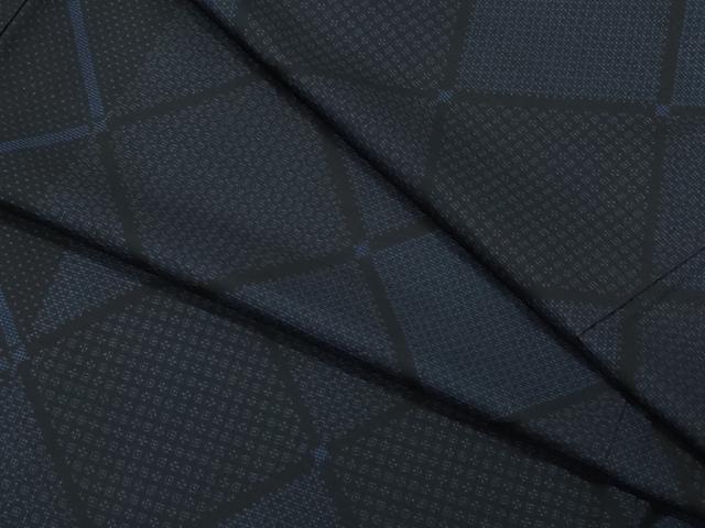 平和屋着物●本場大島紬　9マルキ　菱吉祥文　正絹　逸品　CAAX0842vf