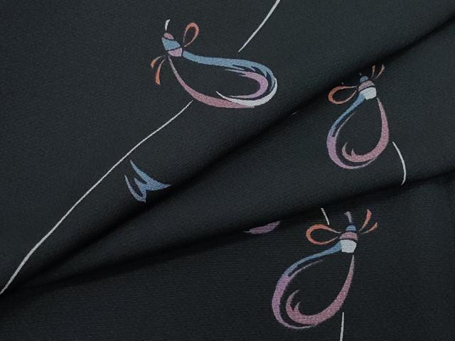 平和屋着物●上質な小紋　成り物　正絹　逸品　CAAX0855vf