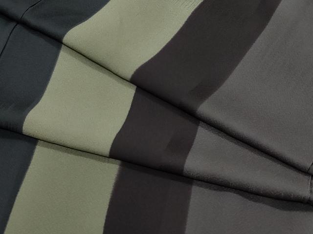 平和屋着物●上質な小紋　縞　やまと誂製　正絹　逸品　CAAX0900vf