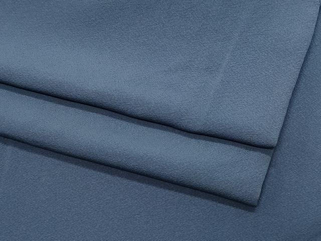 平和屋着物●上質な色無地　青褐色　健勝苑扱い　正絹　逸品　CAAX0928vf