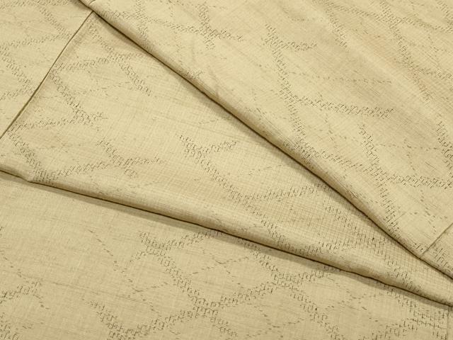 平和屋着物●上質な紬　菱文　正絹　逸品　CAAX0946vf