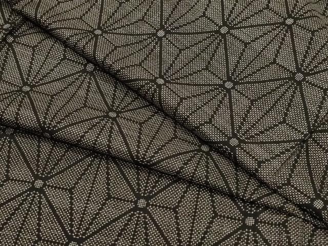 平和屋着物●本場大島紬　7マルキ　麻の葉文　正絹　逸品　CAAX0983vf