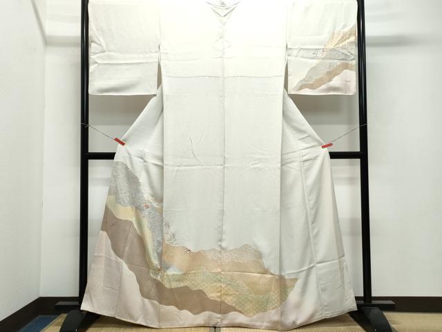 平和屋着物●創業460年・千總　訪問着　草花文　金彩　松坂屋扱い　正絹　逸品　CAAX0989vf