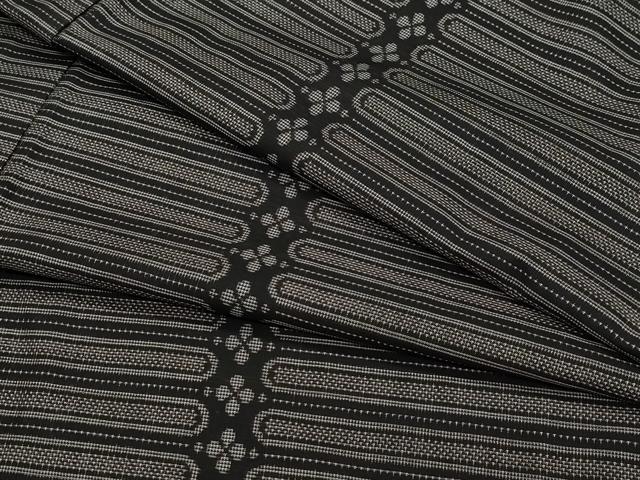 平和屋着物●本場大島紬　9マルキ　吉祥花文　正絹　逸品　CAAX1020vf