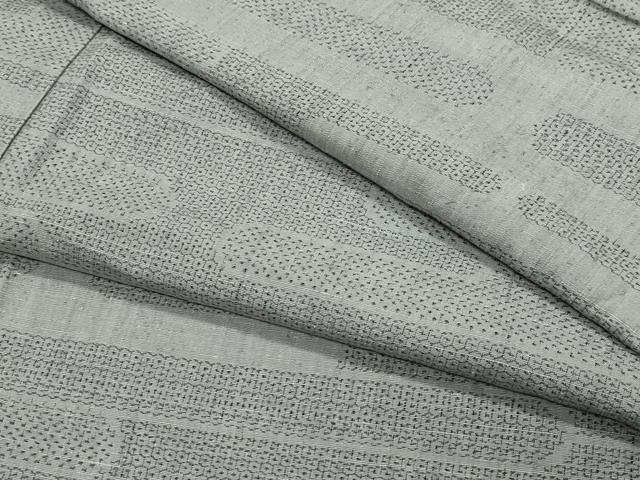 平和屋着物●結城紬　80亀甲　エ霞文　正絹　逸品　CAAX1022vf