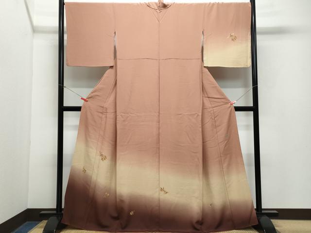 平和屋着物●十日町　加賀草木友禅の第一人者　田村哲彦　訪問着　鳳凰更紗花唐草文　暈し染め　正絹　逸品　CAAX1044vf