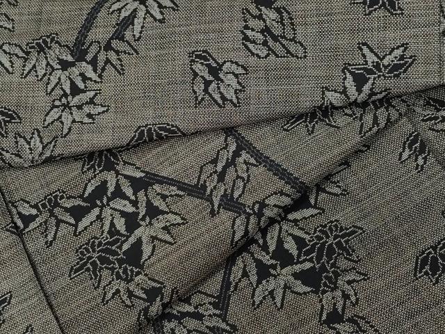 平和屋着物●本場大島紬　9マルキ　笹　正絹　逸品　CAAX1132vf