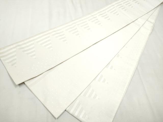 平和屋着物●撫松庵　両面　半幅帯　吉祥文　銀糸　CAAX1529hy