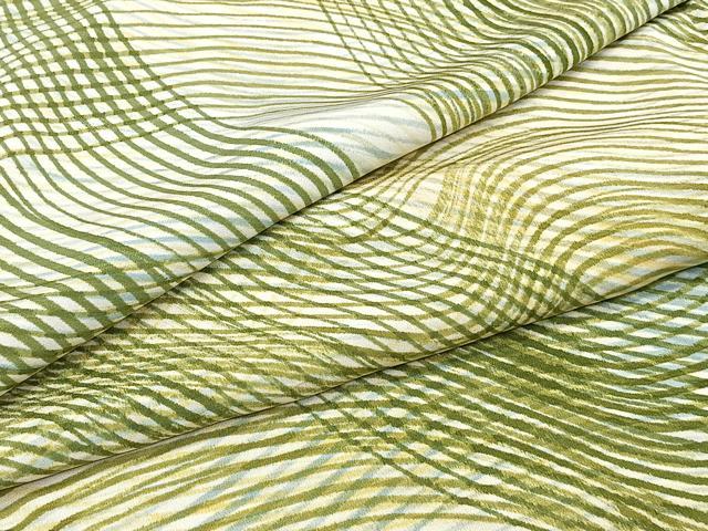 平和屋着物▽上質な小紋　単衣　幾何学文　正絹　逸品　CAAX2456xi