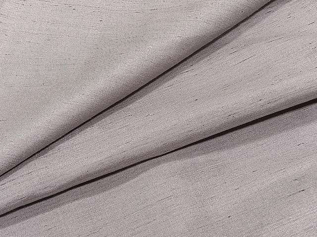 平和屋着物▽上質な紬　単衣　薄鼠色　正絹　逸品　CAAX2472xi