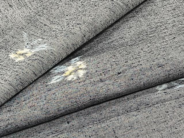 平和屋着物▽上質な紬　単衣　舞花文　正絹　逸品　CAAX2488xi