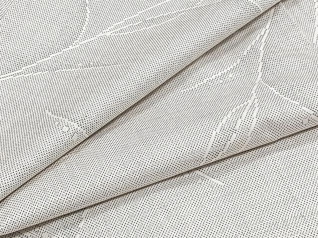 平和屋着物▽本場大島紬　白大島　単衣　９マルキ　抽象文様　正絹　逸品　CAAX2489xi