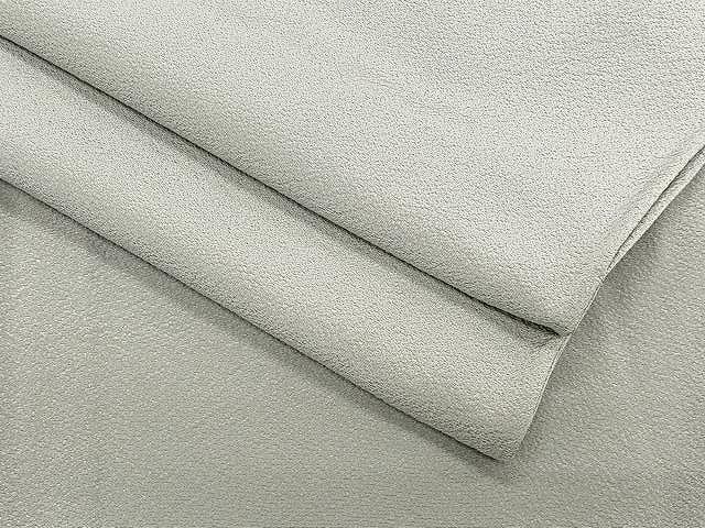 平和屋着物▽上質な色無地　単衣　柳鼠色　正絹　逸品　CAAX2520xi