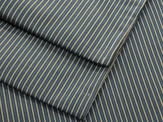 平和屋着物●男性　お召　縞　正絹　逸品　CAAX3065th