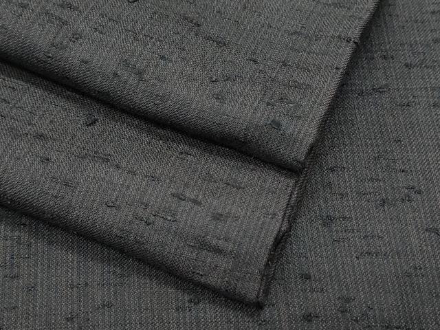 平和屋着物●男性　髭紬　霞文　正絹　逸品　CAAX3069th