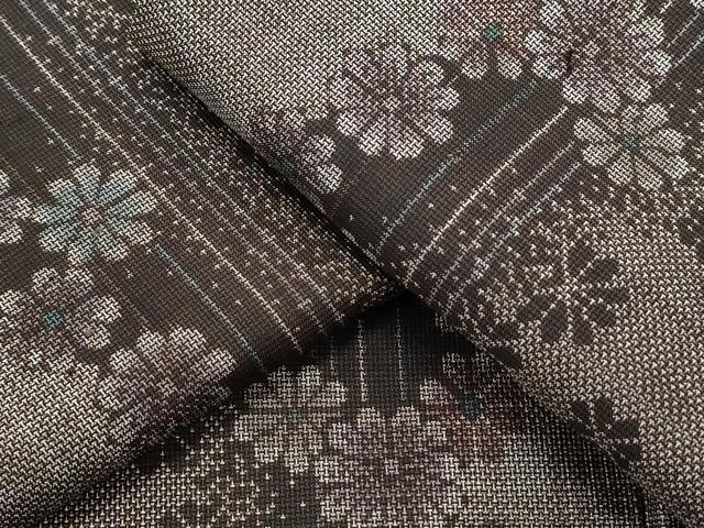 平和屋着物●本場大島紬　9マルキ　花間道　正絹　逸品　CAAX3082th