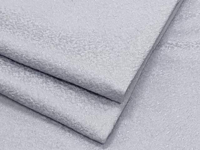 平和屋着物●上質な色無地　吉祥地紋　牡丹鼠色　正絹　逸品　CAAX3119th