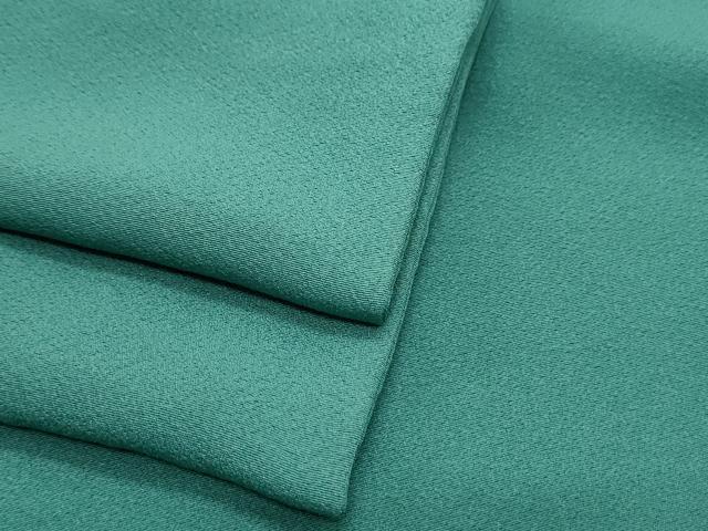 平和屋着物●上質な色無地　青緑色　正絹　逸品　CAAX3128th