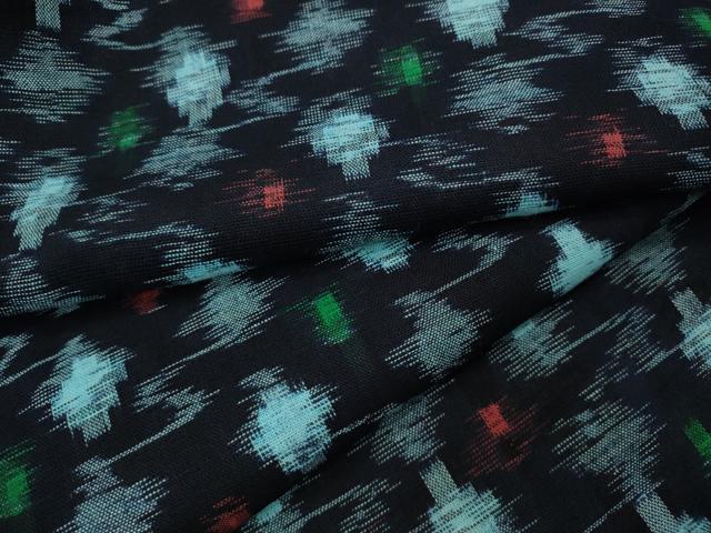 平和屋着物●久留米絣　単衣　吉祥文　綿　逸品　CAAX4409ut