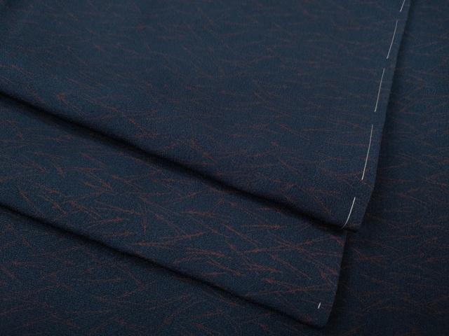 平和屋着物●上質な小紋　こぼれ松葉　正絹　逸品　未使用　CAAX4413ut