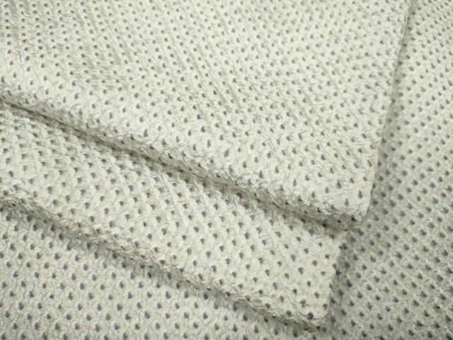 平和屋着物●大変加工の良い総絞り小紋　正絹　逸品　CAAX4428ut