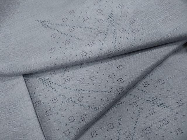 平和屋着物●上質な紬　こぼれ松葉文　正絹　逸品　CAAX4487ut