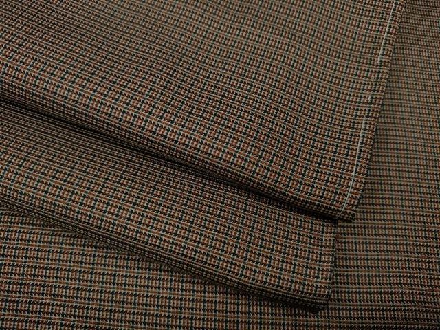 平和屋着物●男性　本場染大島紬　格子柄　正絹　逸品　未使用　CAAX4506ut