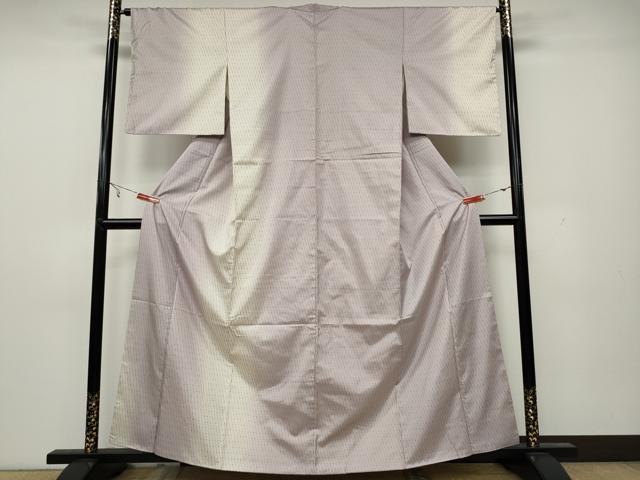 平和屋着物●本場染大島紬　草木小紋　舞花文　京都きもの友禅扱い　正絹　逸品　CAAX4627ut