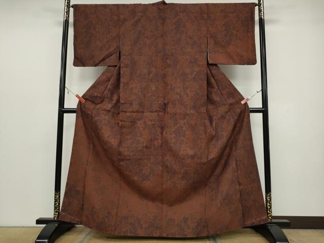 平和屋着物●訪問着　生紬　辻が花　正絹　逸品　未使用　CAAX4642ut