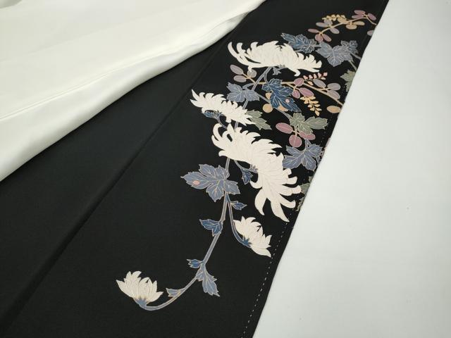 平和屋着物○中国三大刺繍 蘇州刺繍 黒留袖 正倉院花鳥