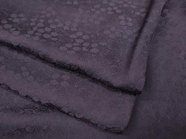 平和屋着物●上質な色無地　舞花地紋　二藍色　正絹　逸品　CAAX4687ut