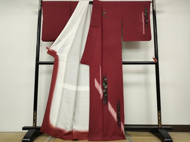 平和屋着物○訪問着 絞り 舞桜文 金彩 正絹 逸品 CAAX4688ut