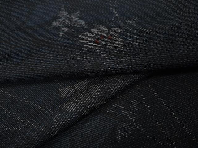 平和屋着物●本場大島紬　蔦の葉花文　正絹　逸品　未使用　CAAX4709ut