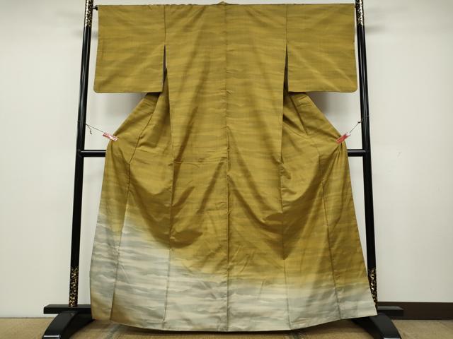 平和屋着物●訪問着　本場染大島紬　霞文　正絹　逸品　CAAX4712ut