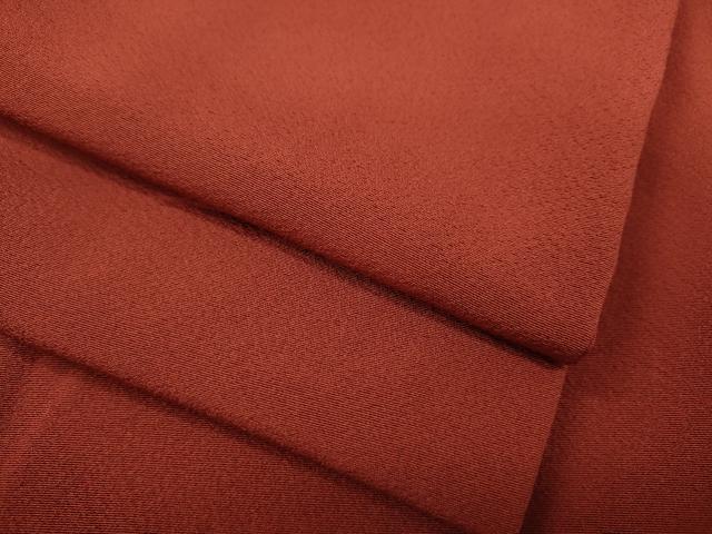 平和屋着物●上質な色無地　赤丹色　小田急百貨店扱い　正絹　逸品　CAAX4731ut