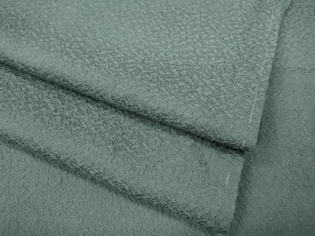 平和屋着物●上質な色無地　霞文　湊鼠色　正絹　逸品　未使用　CAAX4741ut