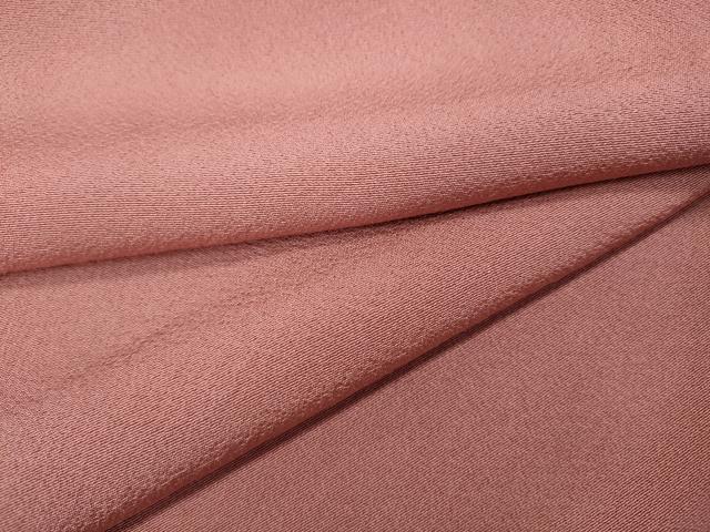 平和屋着物●上質な色無地　薄紅色　正絹　逸品　CAAX4742ut
