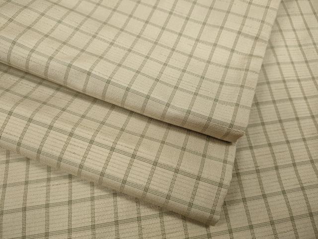 平和屋着物●男性　紬　格子柄　やまと誂製　正絹　逸品　CAAX4769ut 平和屋着物○男性 紬 格子柄 やまと誂製 正絹 逸品 CAAX4769ut