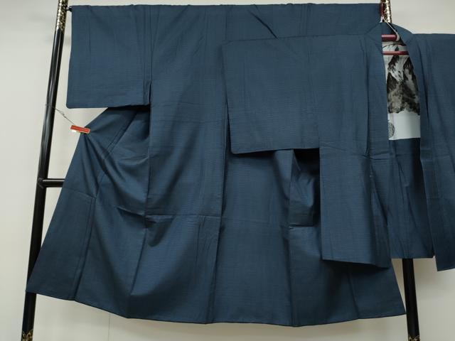 平和屋着物●男性　本場大島紬　アンサンブル　80亀甲　総詰め　正絹　逸品　CAAX4780ut