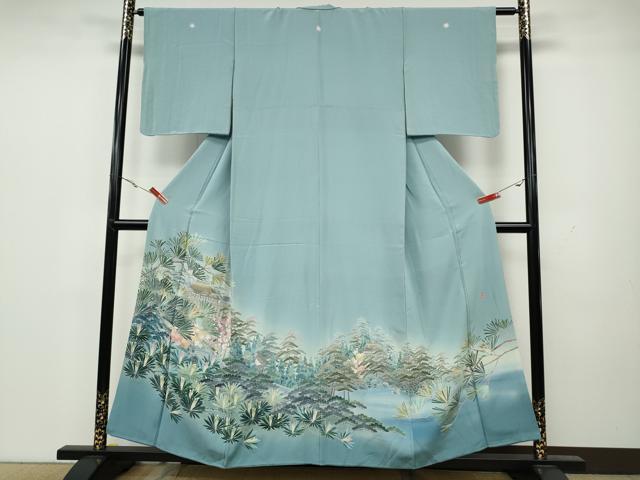 平和屋着物●十日町友禅作家　阿部佳雪 　色留袖　清水寺　暈し染め　正絹　逸品　CAAX4790ut