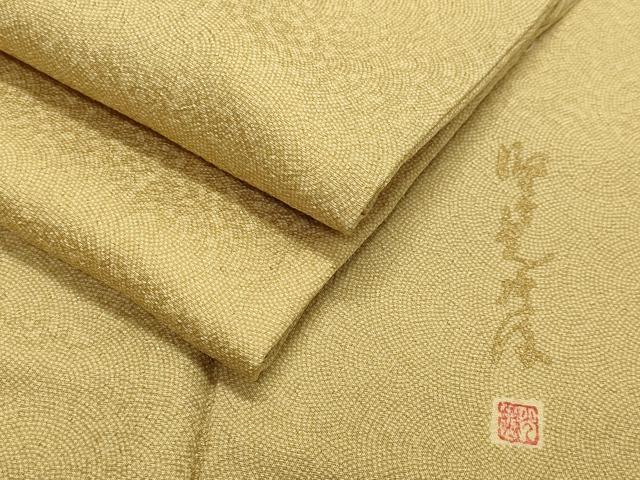 平和屋着物●伝統工芸師　服部光擴　江戸小紋　鮫小紋柄　正絹　逸品　CAAX5607gh